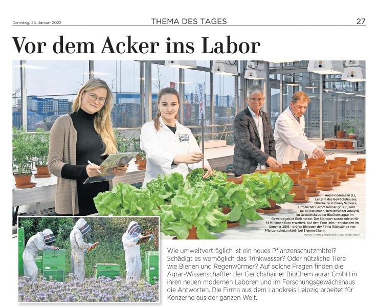 BioChem agrar GmbH – Prüfdienstleister im Agrarbereich | News